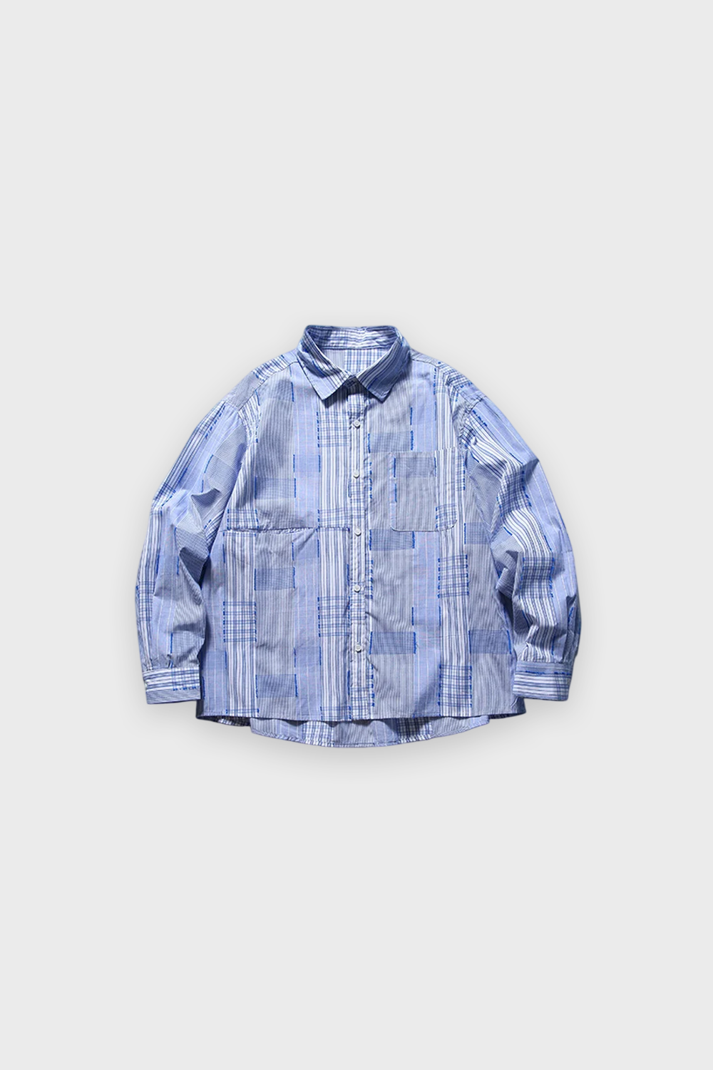 Relaxed Paneled Plaid Shirt — IMMIGRANT