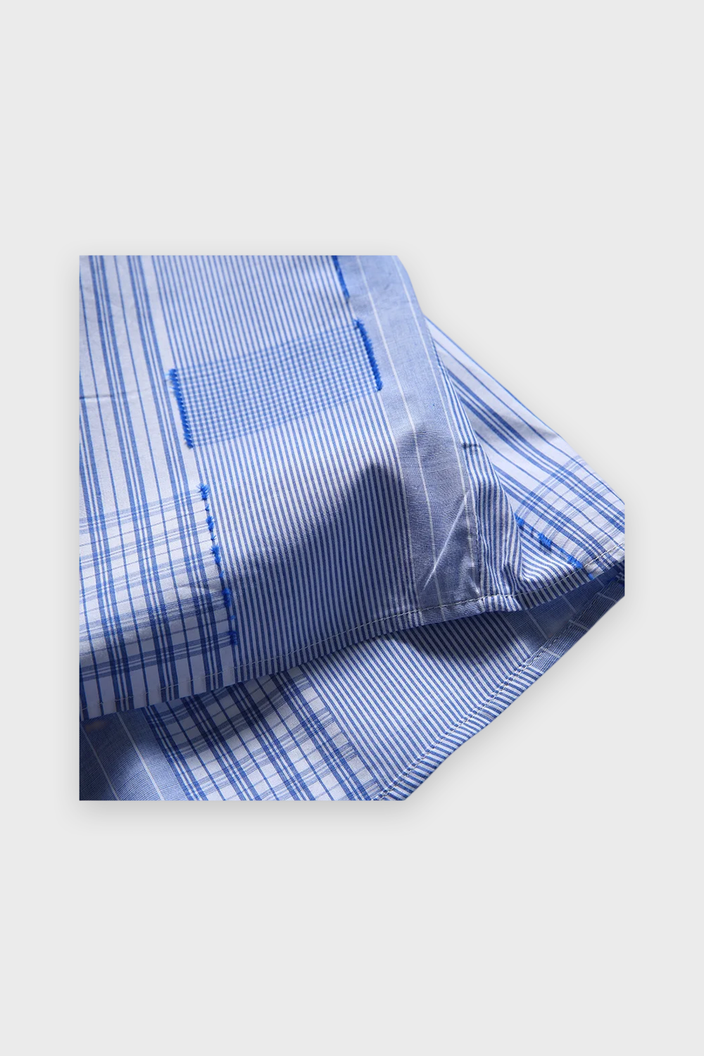 Relaxed Paneled Plaid Shirt — IMMIGRANT