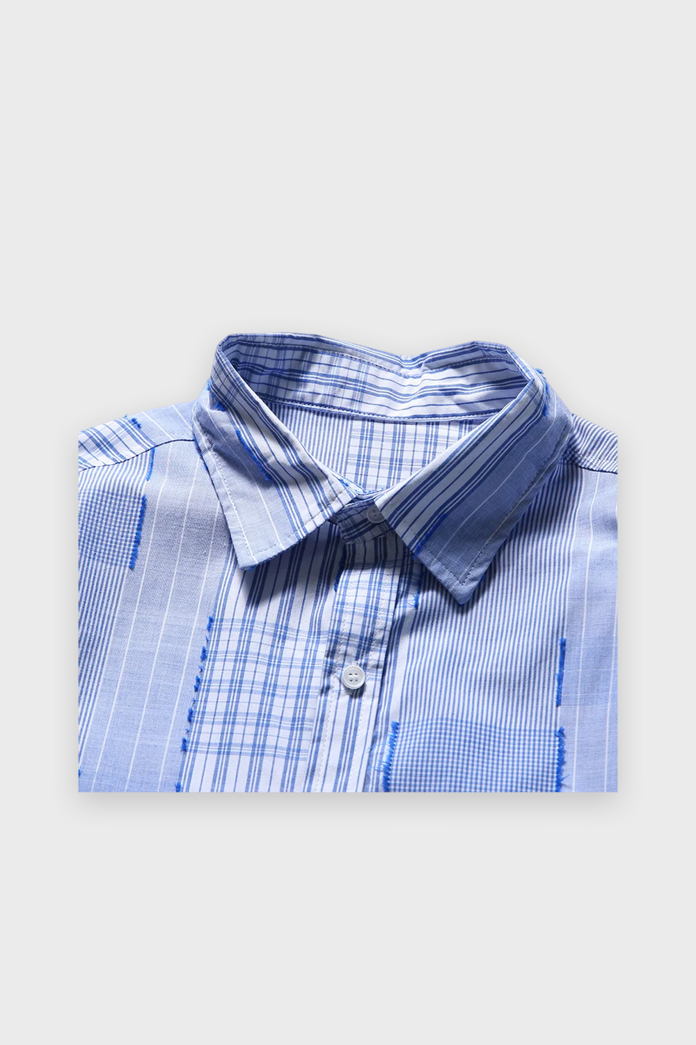 Relaxed Paneled Plaid Shirt — IMMIGRANT