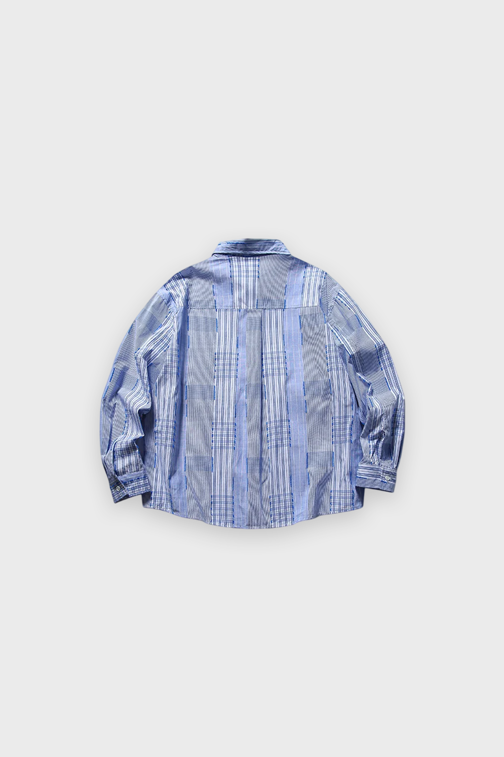 Relaxed Paneled Plaid Shirt — IMMIGRANT
